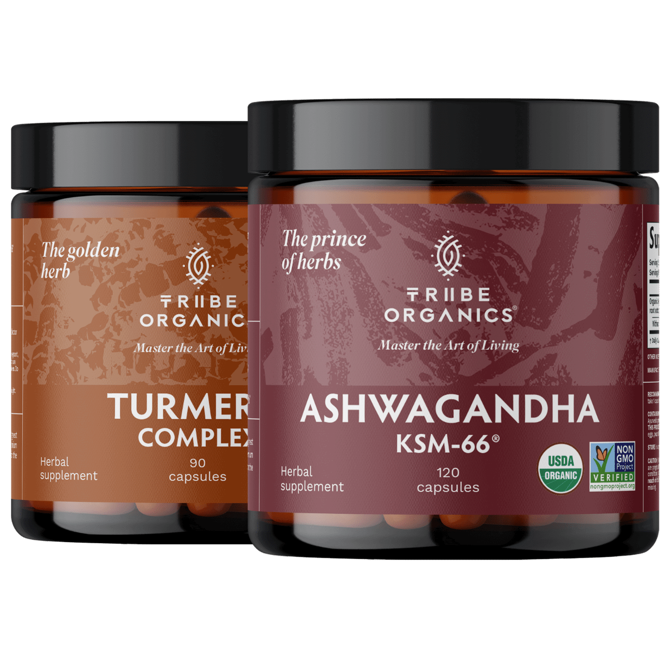 BALANCE DUO | Ashwagandha KSM-66 + Turmeric Complex – TRIBE ORGANICS