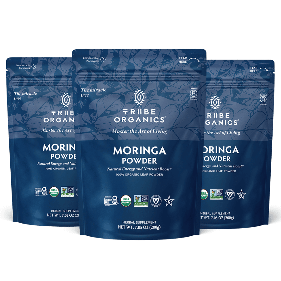 Organic Moringa Powder 3-Pack 35 | TRIBE ORGANICS